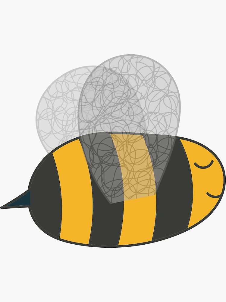 "Buzzy Bee" Sticker for Sale by BirdandBunny | Redbubble