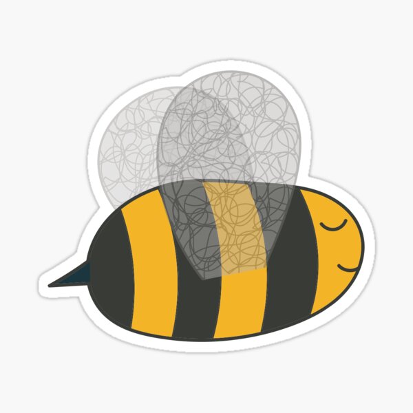 "Buzzy Bee" Sticker for Sale by BirdandBunny | Redbubble