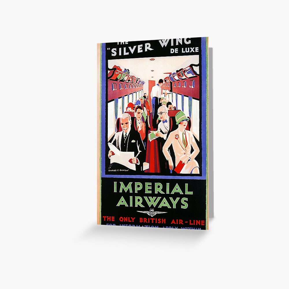 "The Silver Wing vintage travel poster" Poster by stickart-marek ...