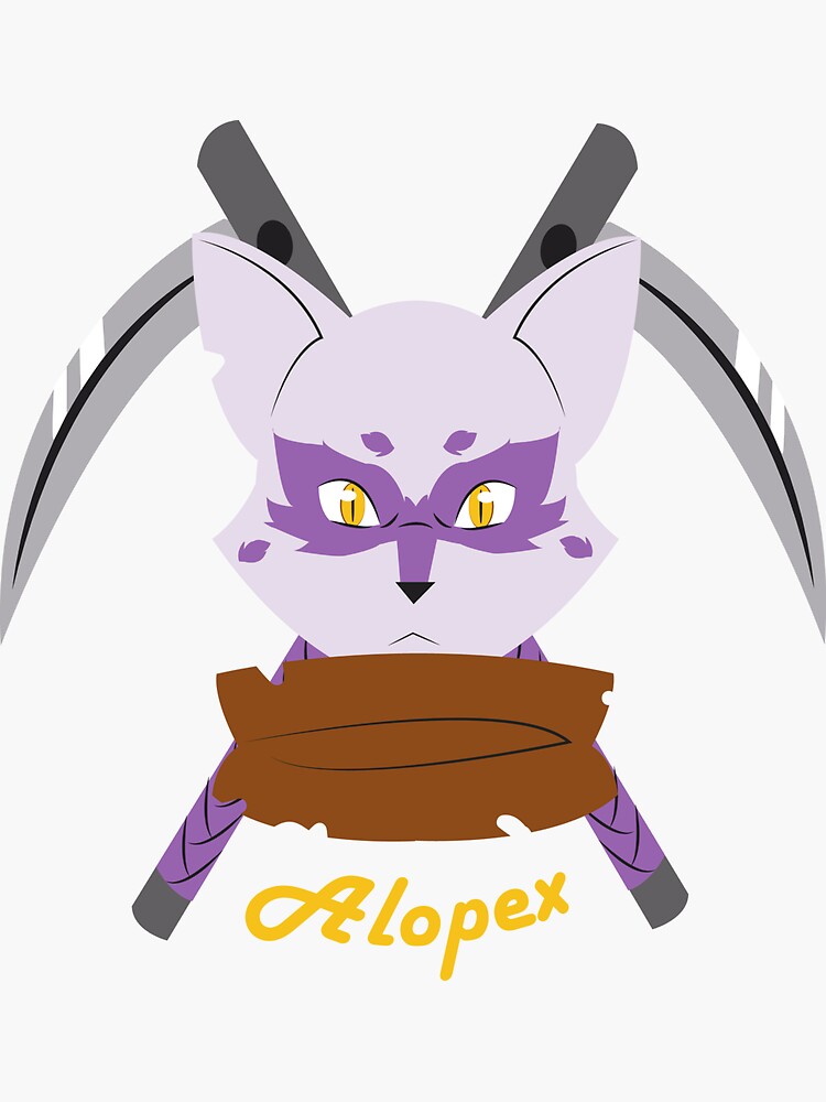 "Alopex Fox TMNT" Sticker for Sale by Reemorseful | Redbubble