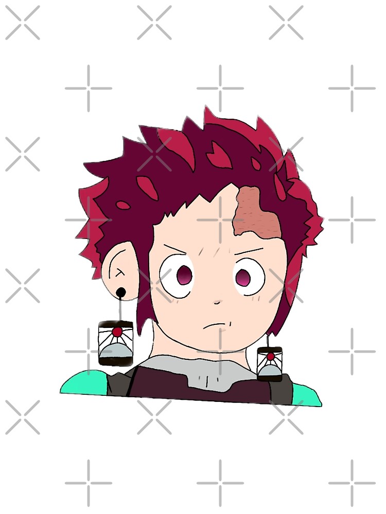 "Kamado Tanjiro Sticker" Art Print by kokichi-nagito | Redbubble