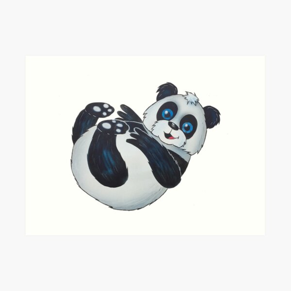 "rolling panda" Art Print by anyairplus | Redbubble