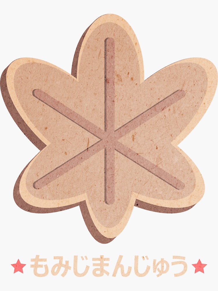 "Japanese candy "Momiji Manjū"" Sticker for Sale by Tabinchu | Redbubble
