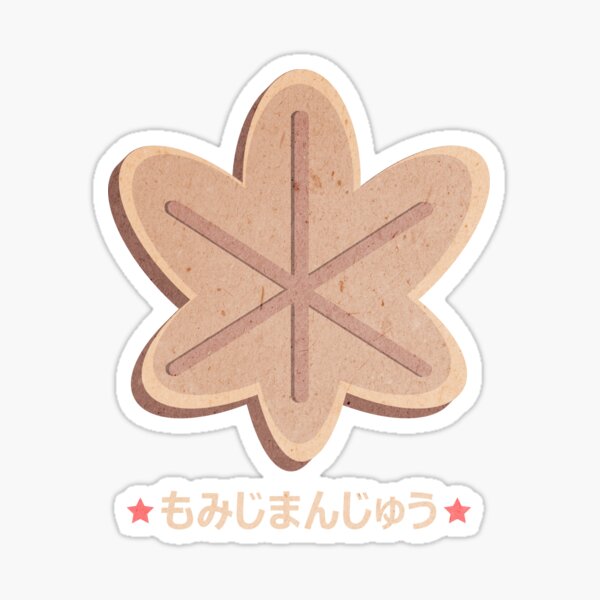 "Japanese candy "Momiji Manjū"" Sticker for Sale by Tabinchu | Redbubble