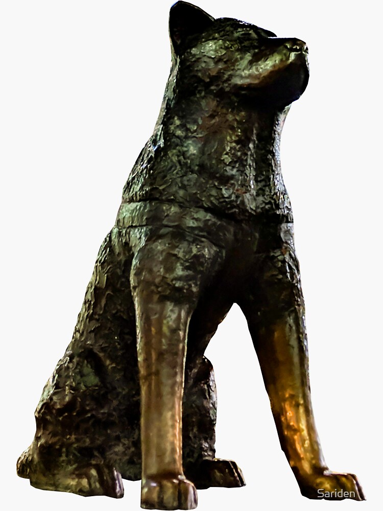 "Hachiko, the Bestest Doggo" Sticker by Sariden | Redbubble