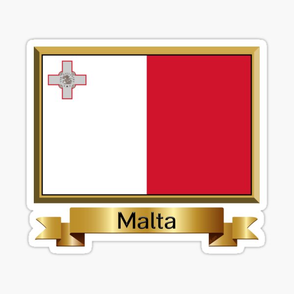 "Malta Flag Stickers, Gifts and Products - Named" Sticker for Sale by ...
