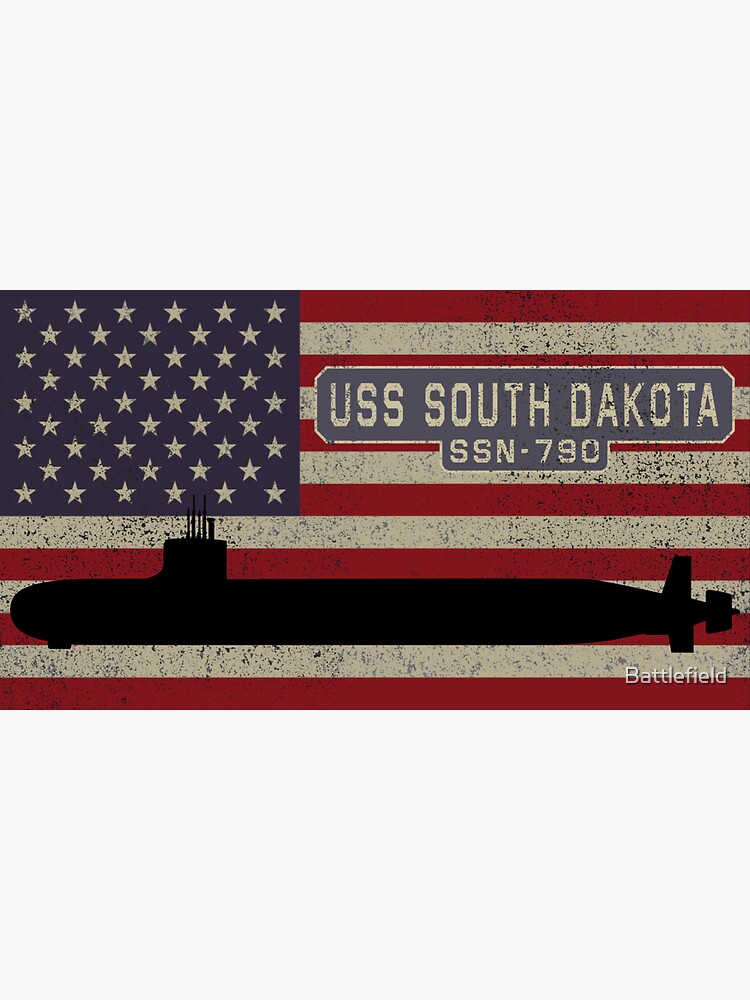 "USS South Dakota SSN-790 Hunter Killer Attack Submarine Vintage ...