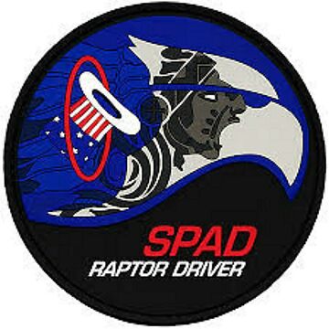 "USAF 94th Fighter Squadron SPAD RAPTOR DRIVER Patch Sticker" Sticker ...