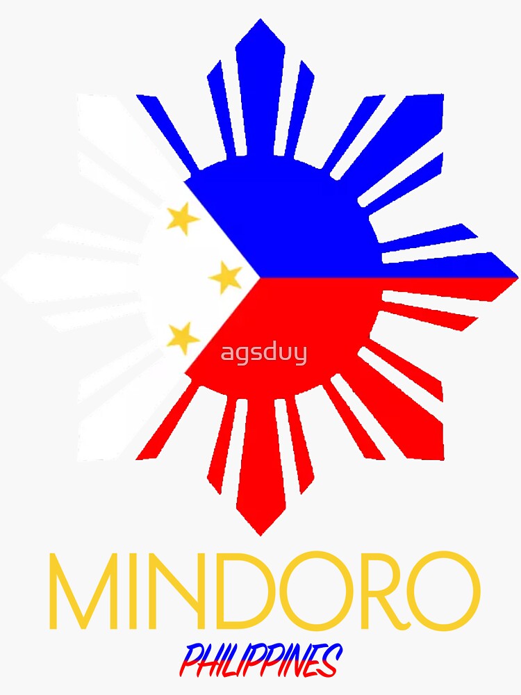 "Mindoro - Philippines Red Blue White Star Flag" Sticker for Sale by ...