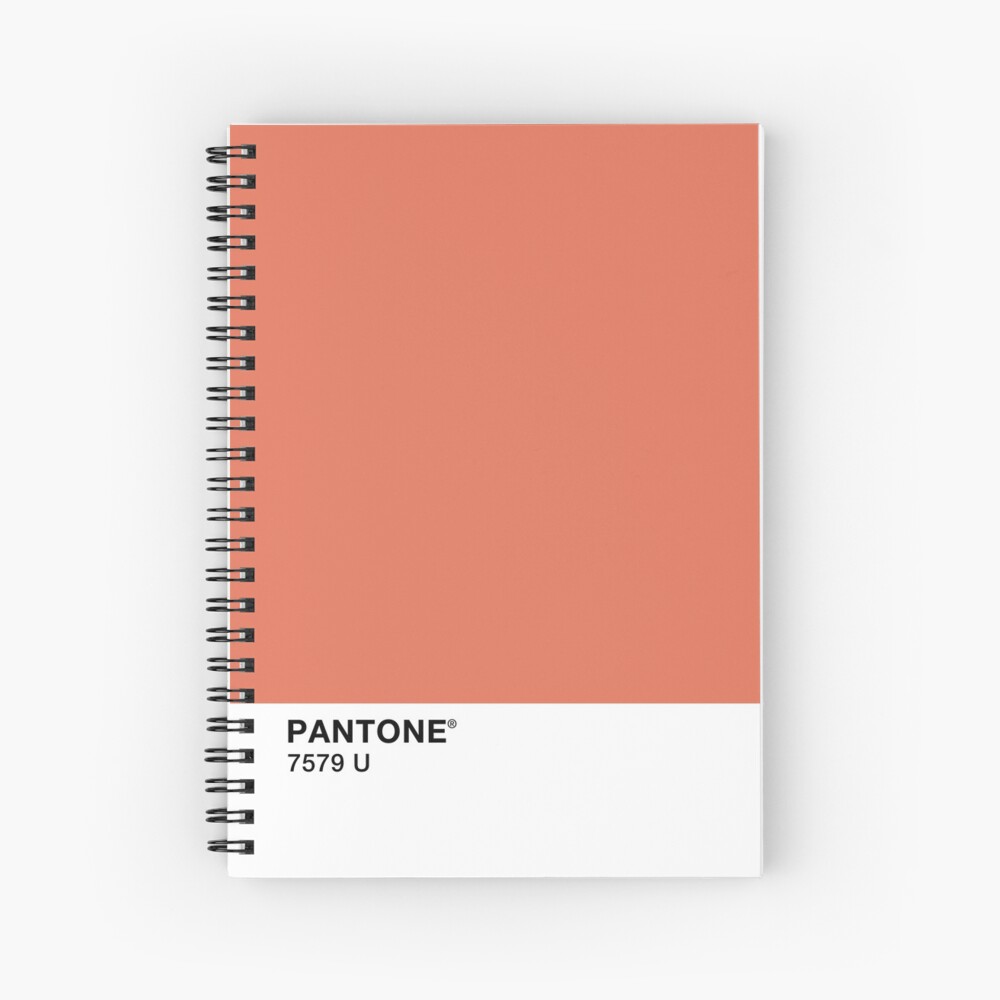 "Pantone Color 7579 U" Spiral Notebook by mitchgraney | Redbubble