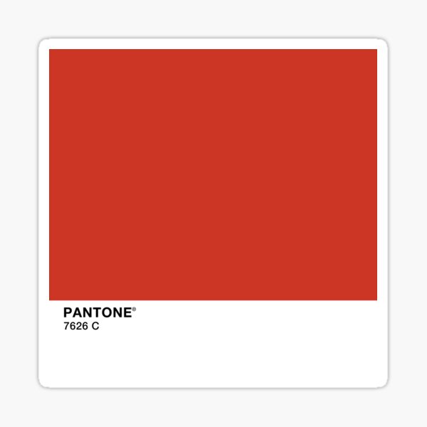"Pantone Color 7626 C" Sticker for Sale by mitchgraney | Redbubble