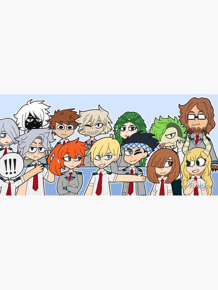 "class 1b group picture" Sticker for Sale by kixetinu | Redbubble