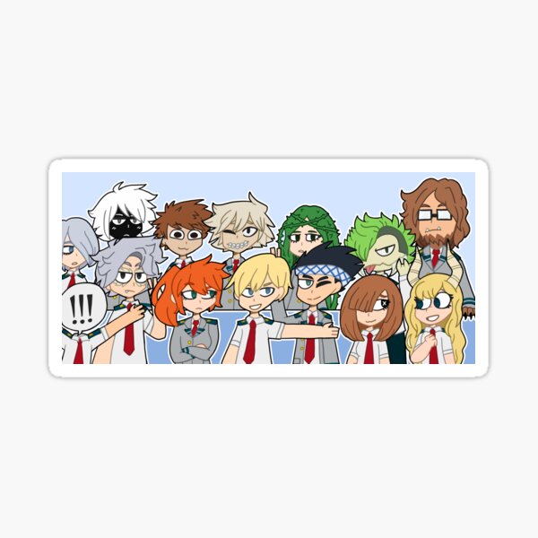 "class 1b group picture" Sticker for Sale by kixetinu | Redbubble
