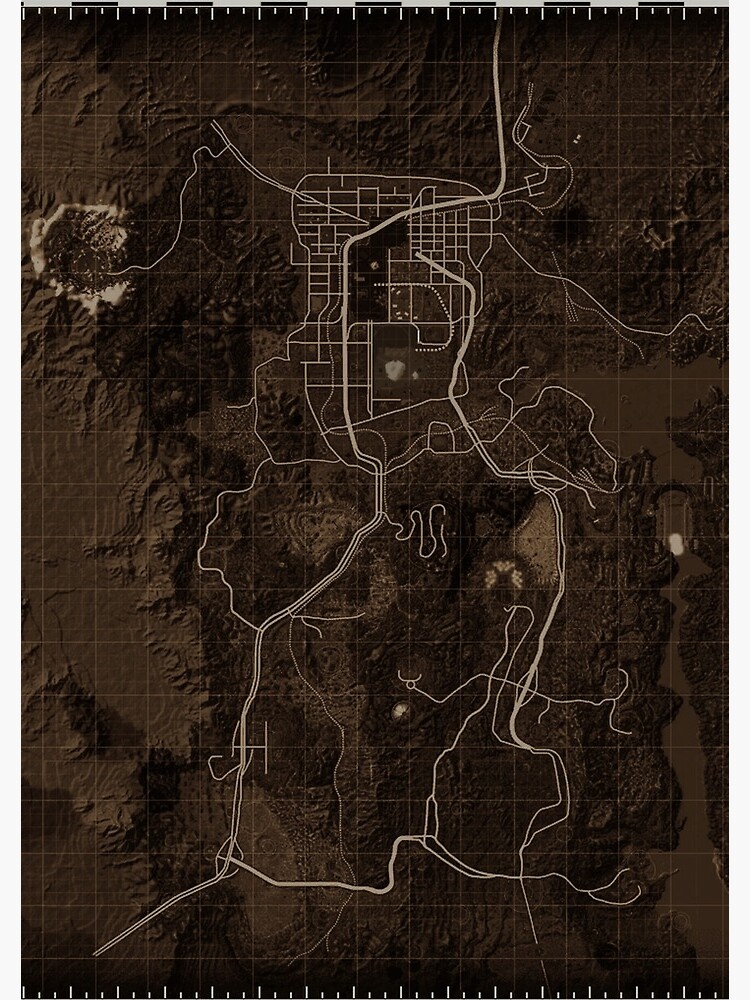 "Map of Fallout New Vegas" Spiral Notebook for Sale by PFCpatrickC ...