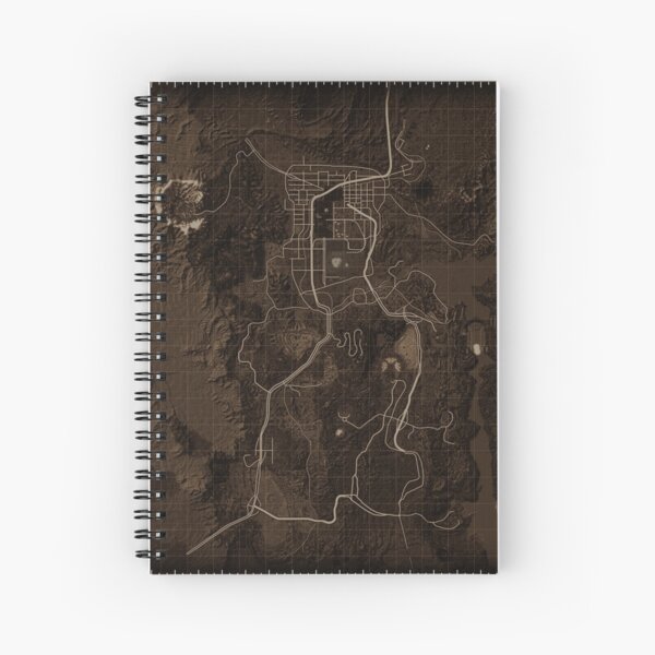 "Map of Fallout New Vegas" Spiral Notebook for Sale by PFCpatrickC ...