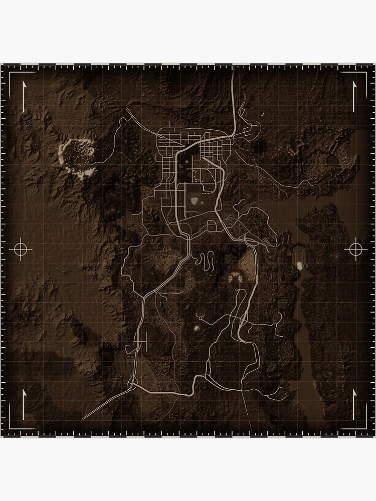 "Map of Fallout New Vegas" Poster for Sale by PFCpatrickC | Redbubble