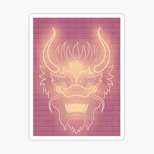Chinese Dragon Sticker For Sale By Hamnottepp Redbubble