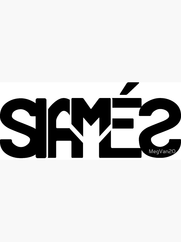 "Siamés Logo" Sticker for Sale by MegVan20 | Redbubble