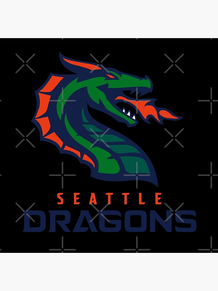 "Seattle dragons" Poster for Sale by Vindalunar | Redbubble
