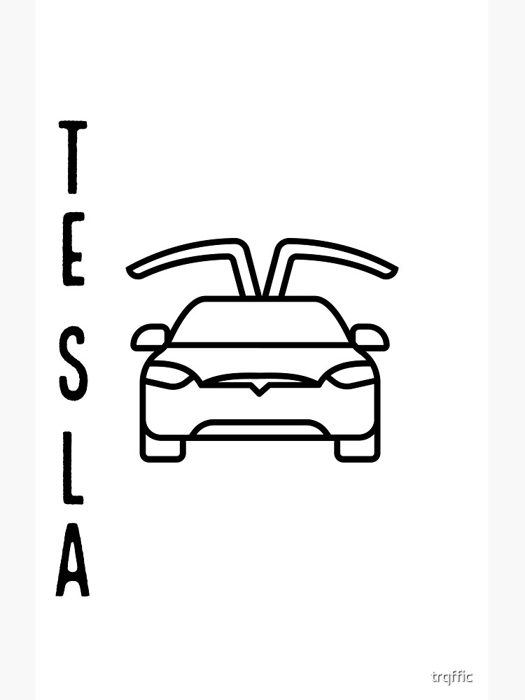 "Tesla Model X" Poster for Sale by trqffic | Redbubble