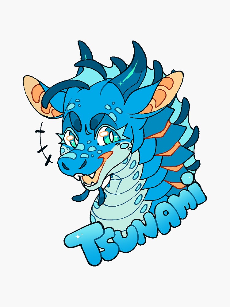 "Wings Of Fire WOF Tsunami" Sticker for Sale by magikitty | Redbubble