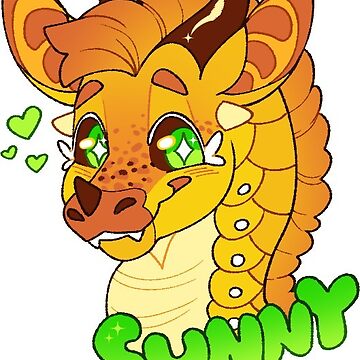 "Wings Of Fire WOF Sunny" Sticker for Sale by Maxwell Maxpawb | Redbubble