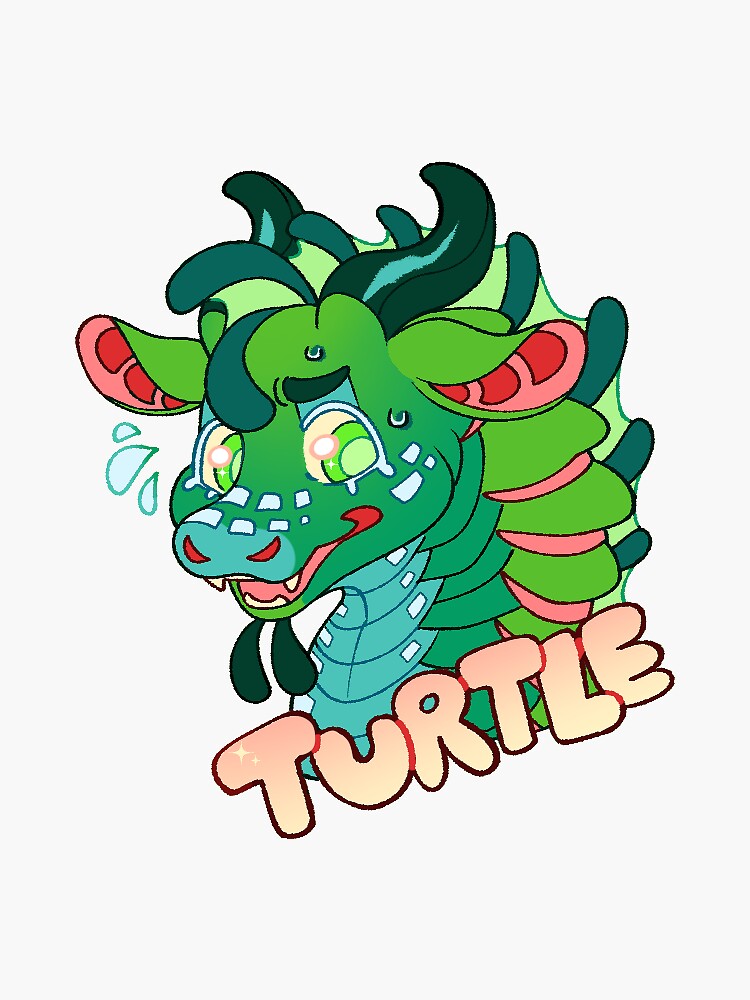 "Wings Of Fire WOF Turtle" Sticker for Sale by magikitty | Redbubble