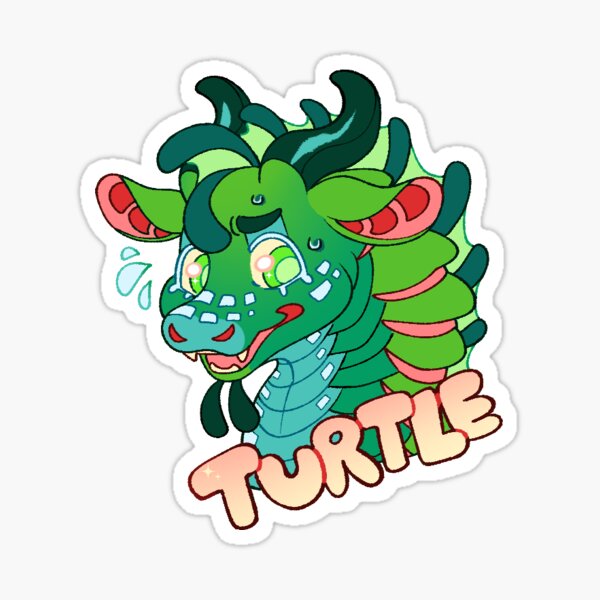 "Wings Of Fire WOF Turtle" Sticker for Sale by magikitty | Redbubble