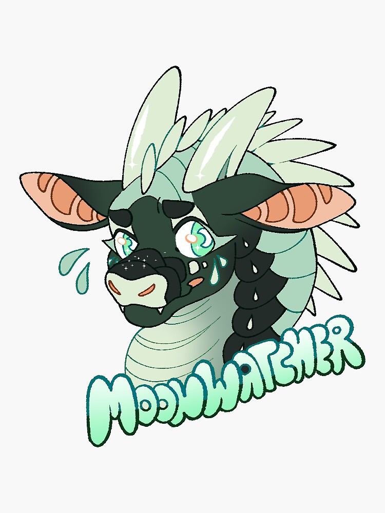 "Wings Of Fire WOF Moonwatcher " Sticker by magikitty | Redbubble