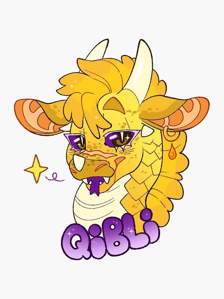 "Wings Of Fire WOF Qibli" Sticker by magikitty | Redbubble