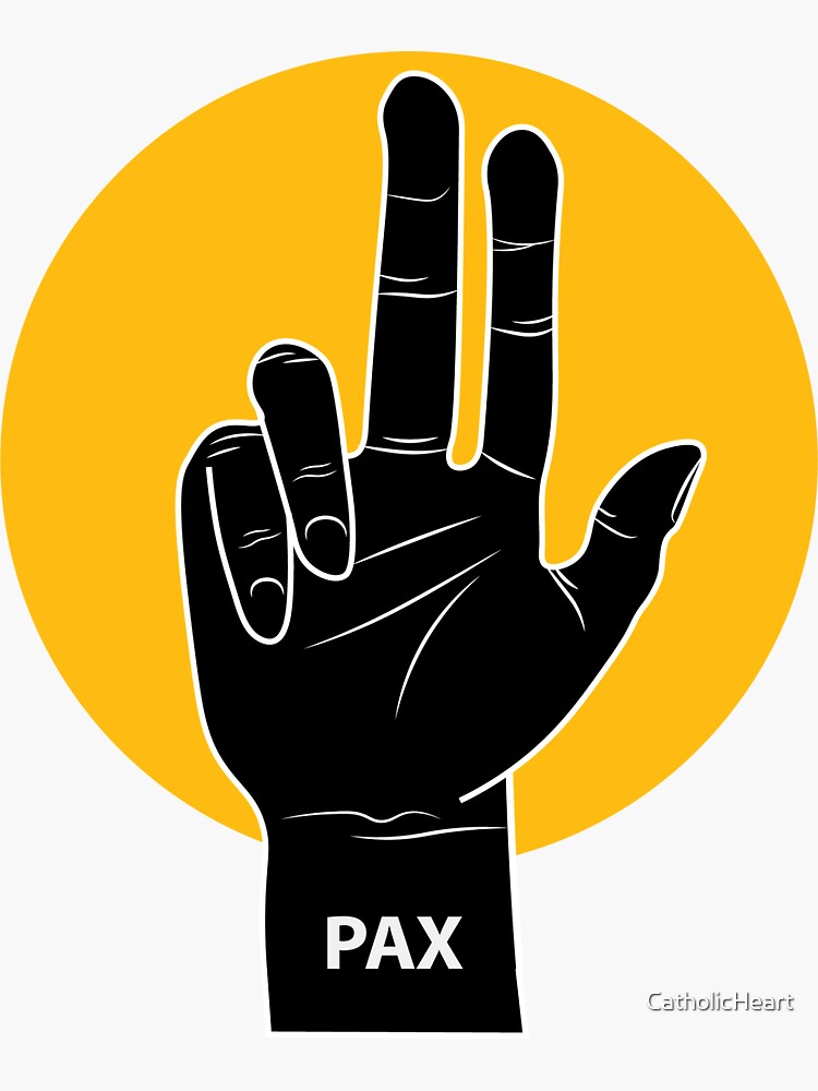 "PAX" Sticker by CatholicHeart | Redbubble