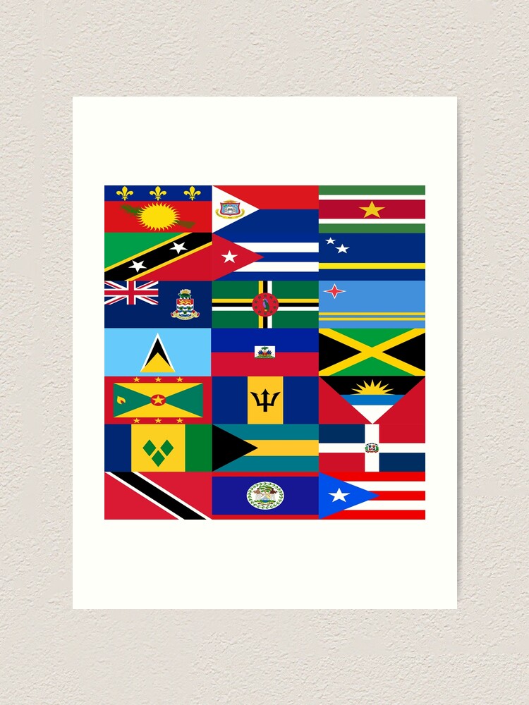 Caribbean Flags Border