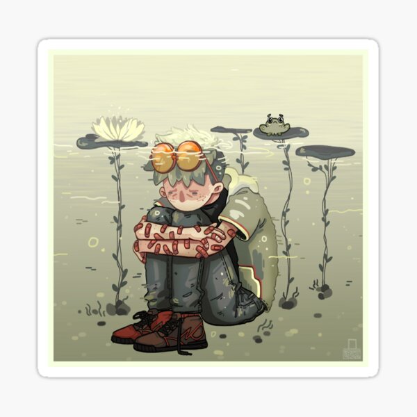 "sad boy" Sticker for Sale by Liprikon | Redbubble