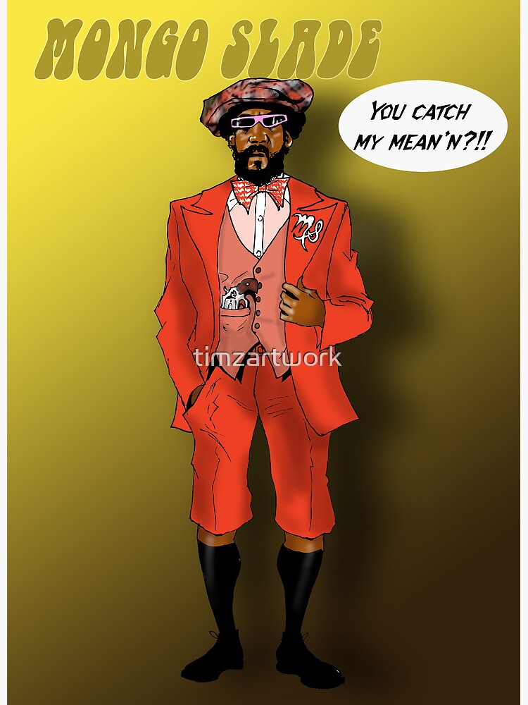 "Mongo Slade from Let's Do it Again" Framed Art Print by timzartwork ...