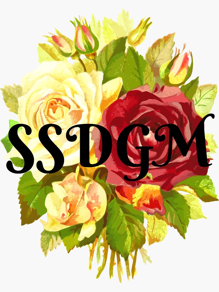 "SSDGM " Sticker for Sale by Kaypob | Redbubble