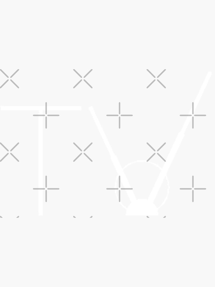 "Title 'TV' calligraphy - typography text quotes" Sticker for Sale by ...