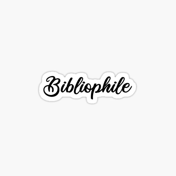"Bibliophile Sticker - Planner Stickers - Text Words - Book Lover ...