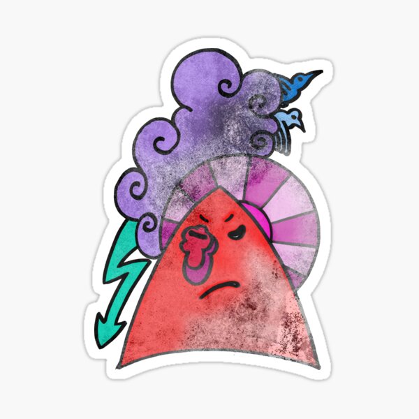 "Grumpy face" Sticker for Sale by AgniArt | Redbubble