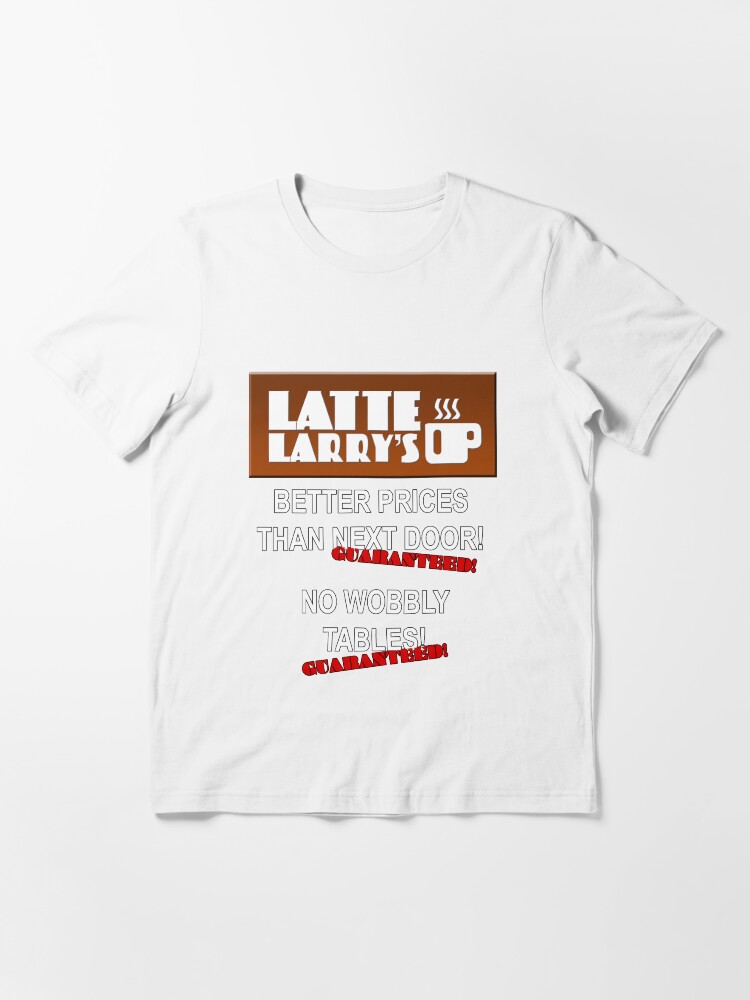 "Latte Larry's Spite Shop" T-shirt for Sale by sinistergrynn ...
