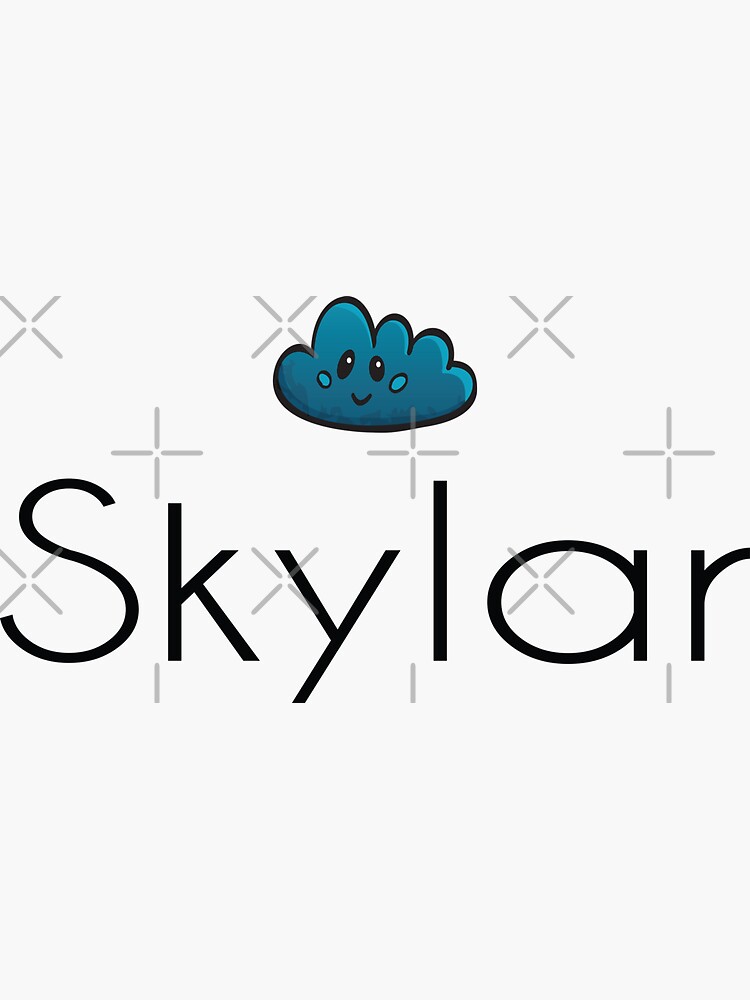"Skylar Cloud Cute Kawaii My Name Is Skylar" Sticker for Sale by ...