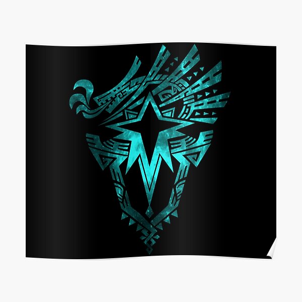 "Monster Hunter World: Iceborne - Logo (Galaxy Design) Black Background ...