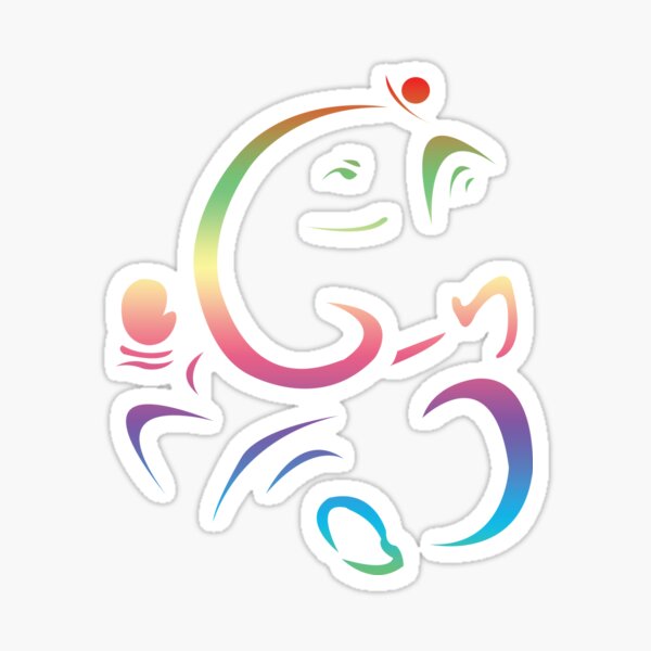 "Elegant Design Lord Ganesh" Sticker for Sale by eufouria | Redbubble