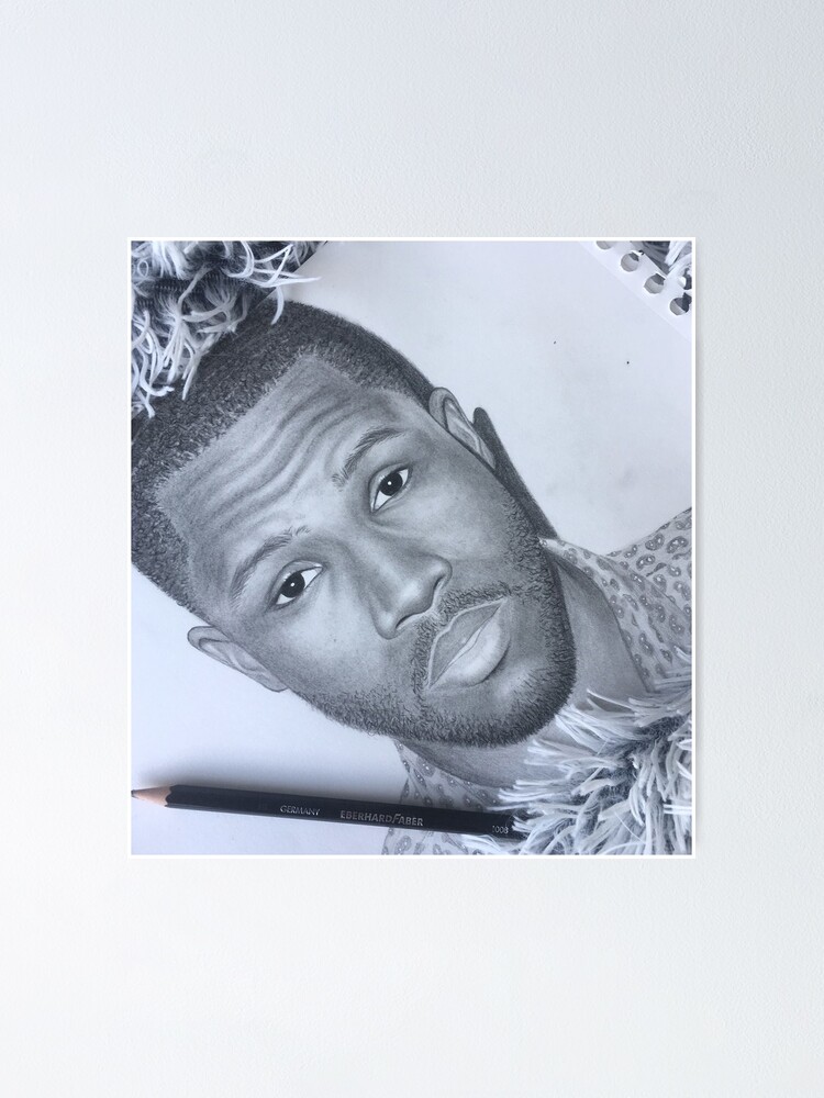 "Cris Brown drawing by Dina Abadir" Poster for Sale by Tigerannemaria ...
