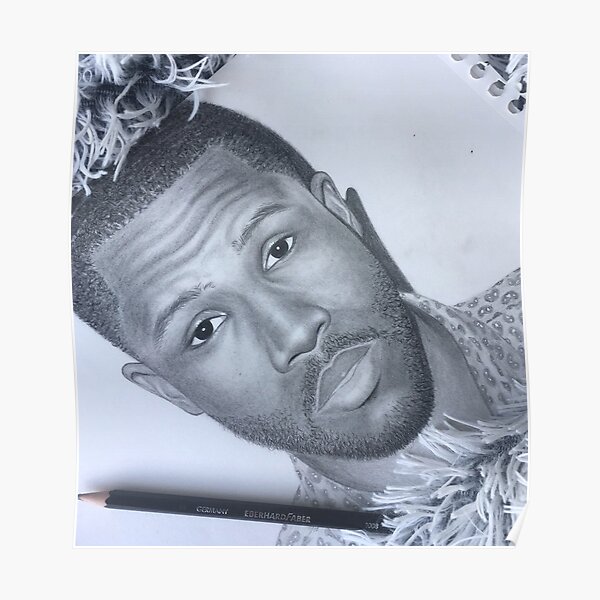 "Cris Brown drawing by Dina Abadir" Poster for Sale by Tigerannemaria ...