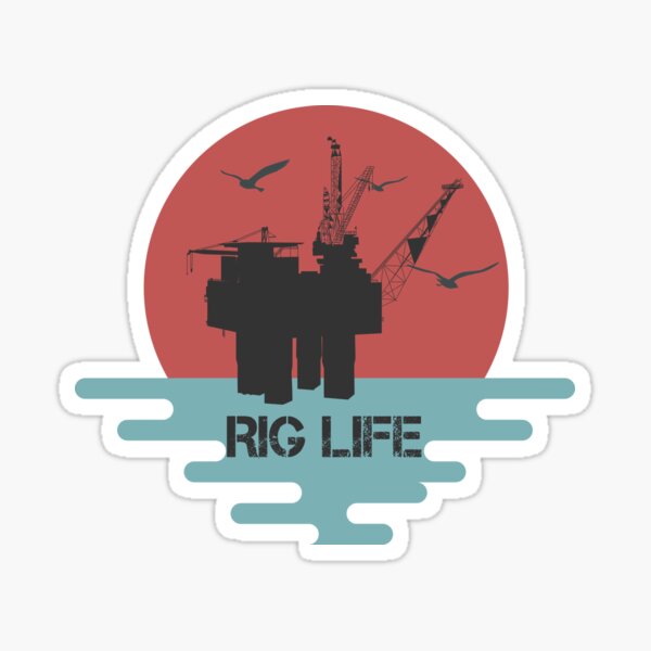 "Rig Life Off Shore Oil Rig Hands Vintage " Sticker for Sale by ...