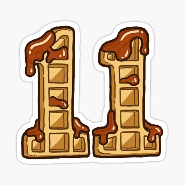 Blue Number 11 Stickers | Redbubble