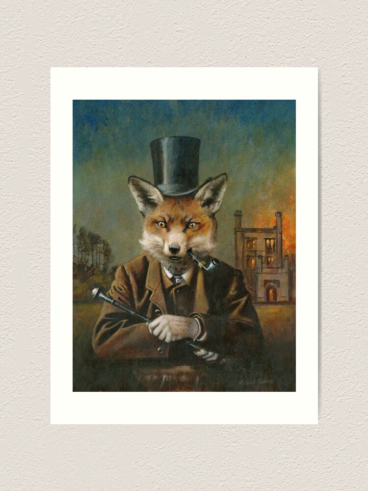 "The Dapper Fox" Art Print for Sale by mictomart | Redbubble