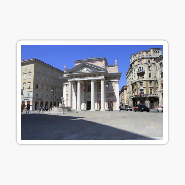 "The stock exchange in Trieste" Sticker for Sale by annalisa56 | Redbubble