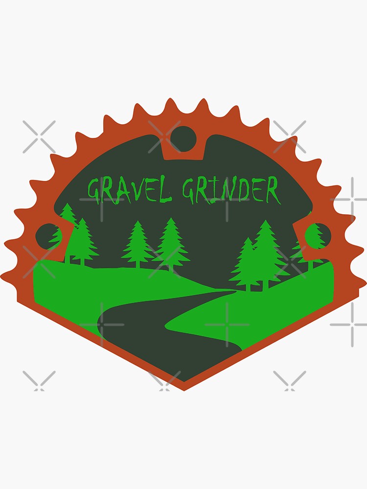 "Gravel Grinder" Sticker by esskay | Redbubble