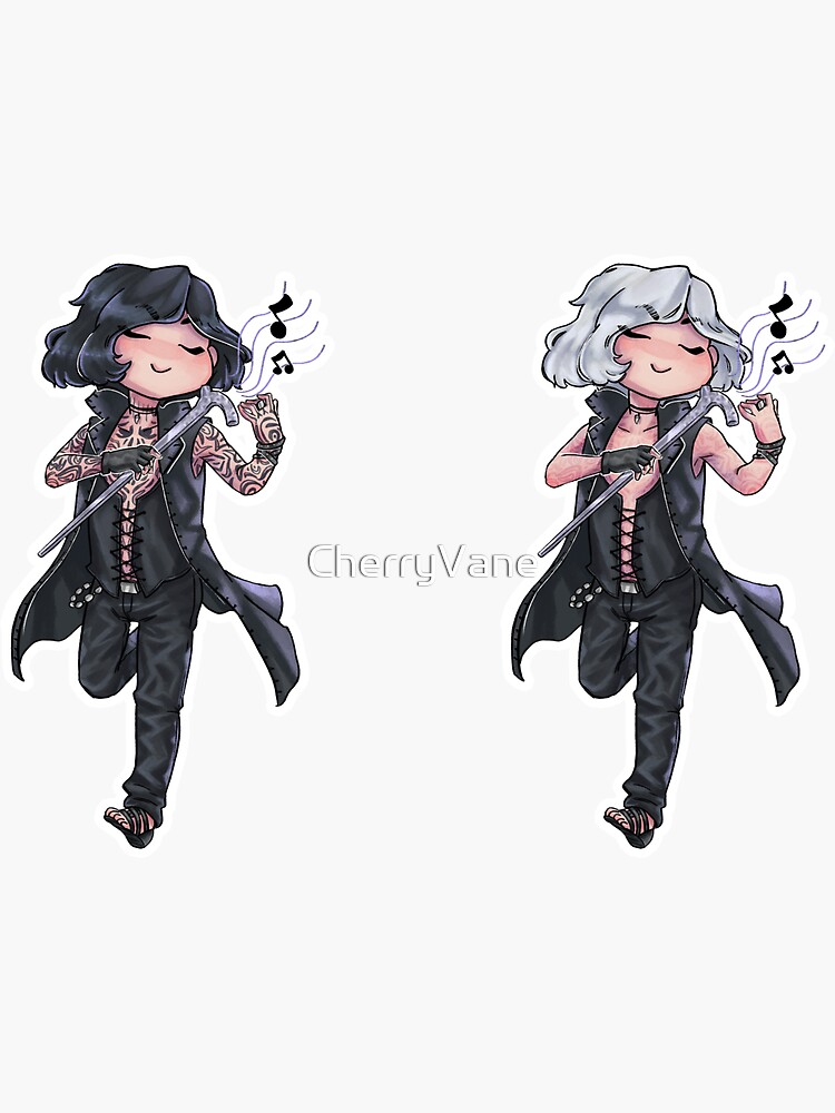"DMC Chibi V " Sticker by CherryVane | Redbubble